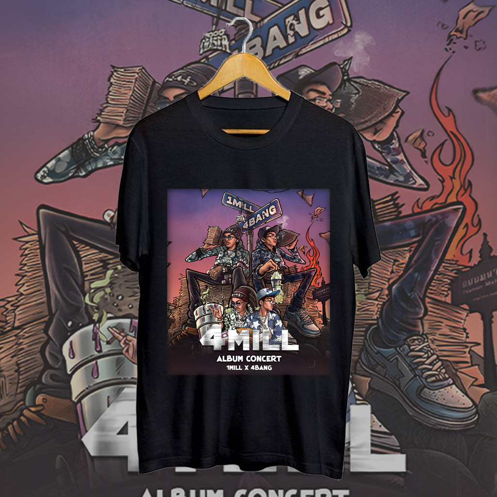 2024 4MILL อัลบั้มคอนเสิร์ต 1MILL X 4BANG เสื้อยืด | Shopee Thailand