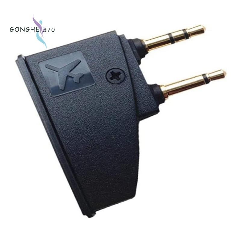[gonghe370 ]Headphone Airline Adapter Plug Flight หูฟังอะแดปเตอร ์ 3.5 ...