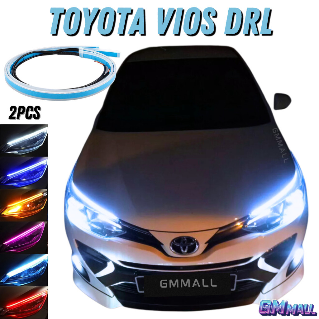 Toyota vios DRL Led Day RUNNING LIGHT Signal LIGHT รถ Led Day Flowing ...