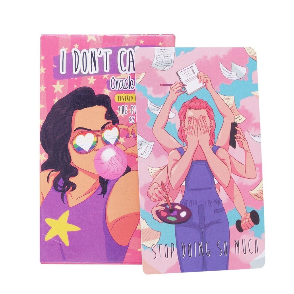 ฉันไม ่ แคร ์ Oracle Deck Fate Divination Tarot Deck Family Party ...