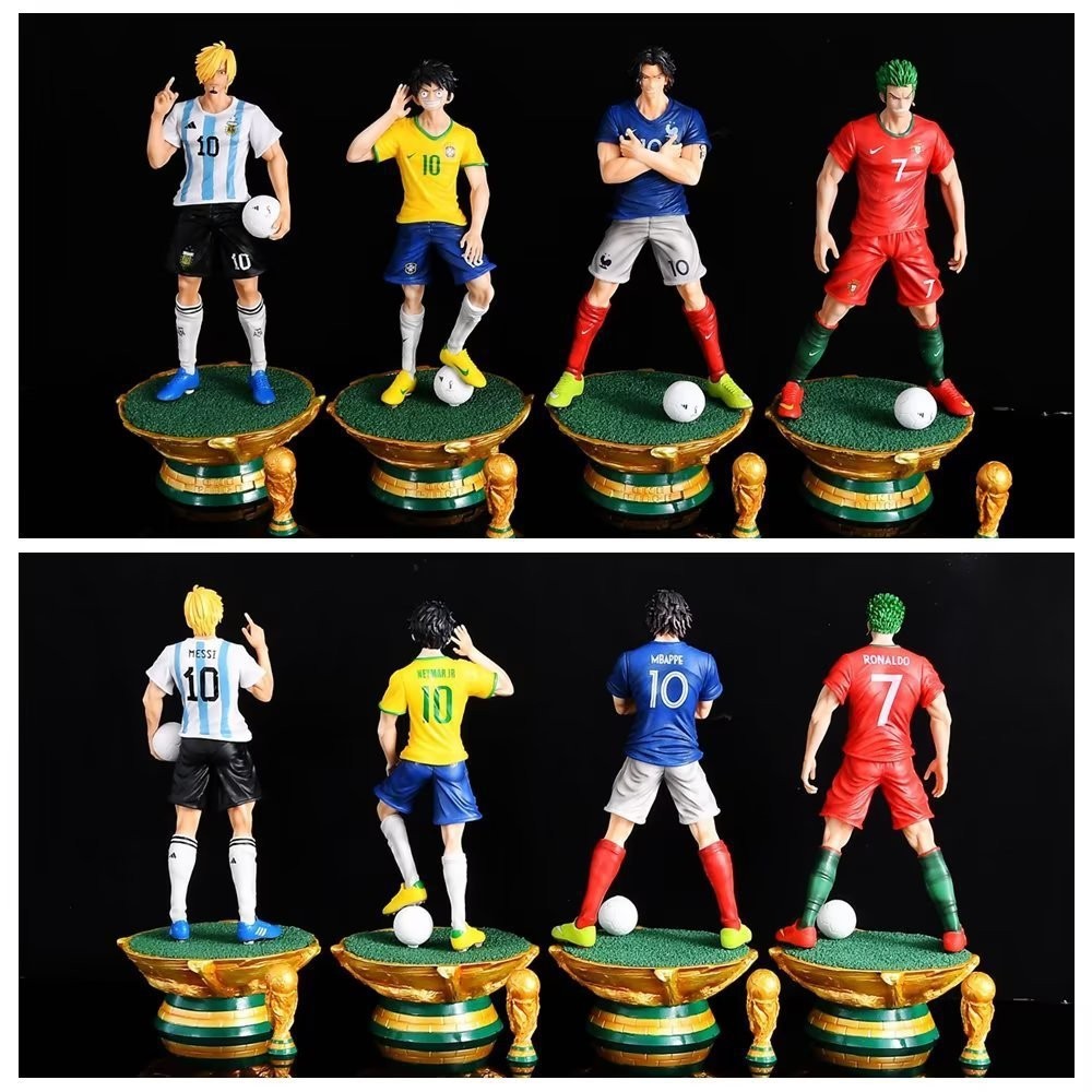 One Piece Football GK Sanji cos Messi Zoro C Rolfield Nemar Bape Ace ...
