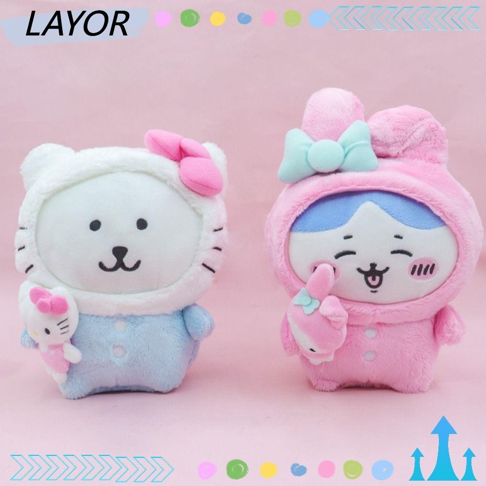 Lay ของเล่นตุ๊กตา, Sanrio Chikawa Plushie พวงกุญแจ, น่ารัก Hachiware ...