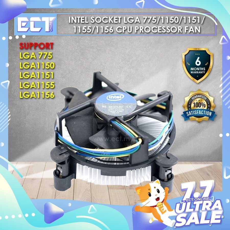 ซ็อกเก็ต Intel LGA 775/1150/1151/1156/1155/1200/1700 CPU พัดลมระบายความ ...