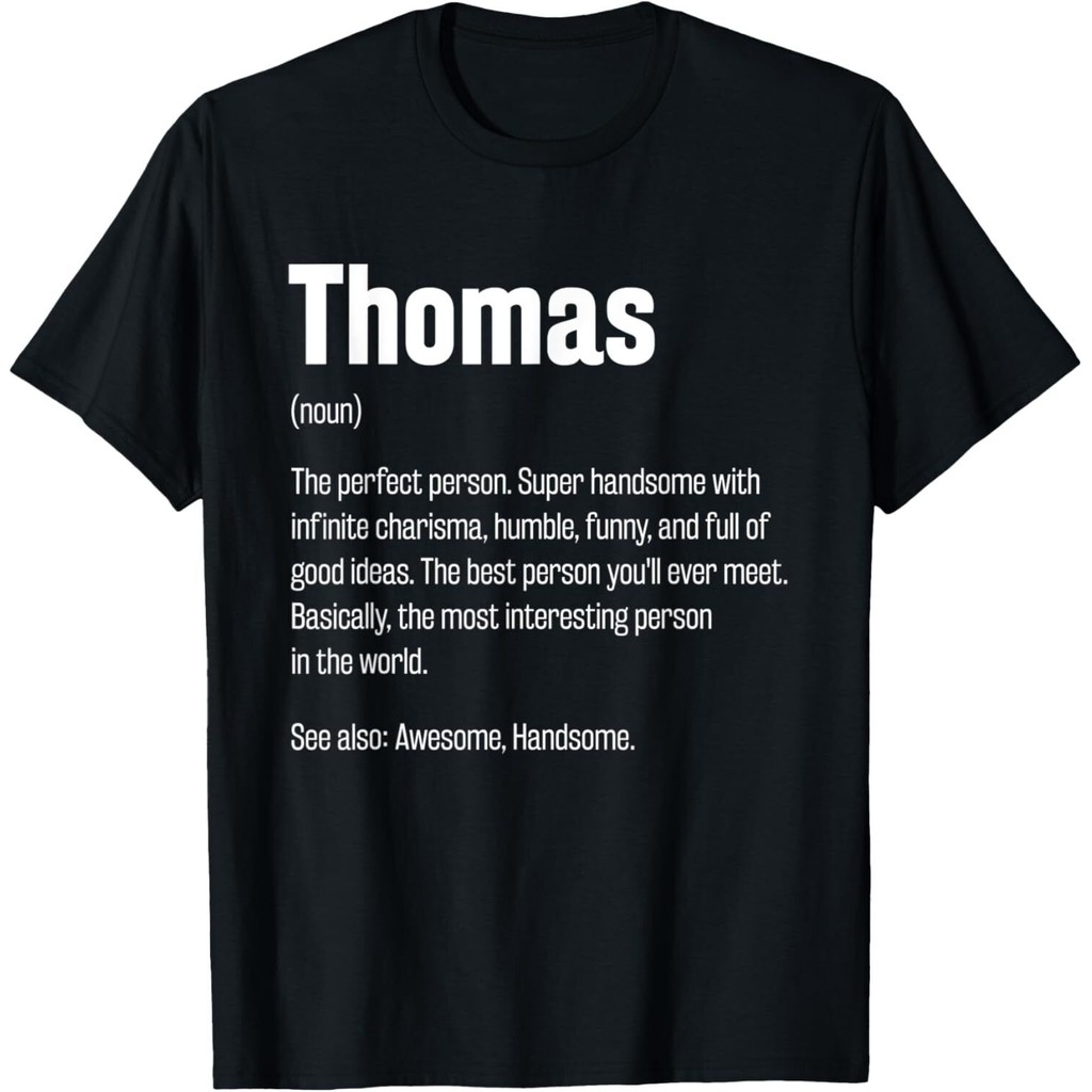Thomas Definition Funny First Name Humor Nickname เสื้อยืด | Shopee ...
