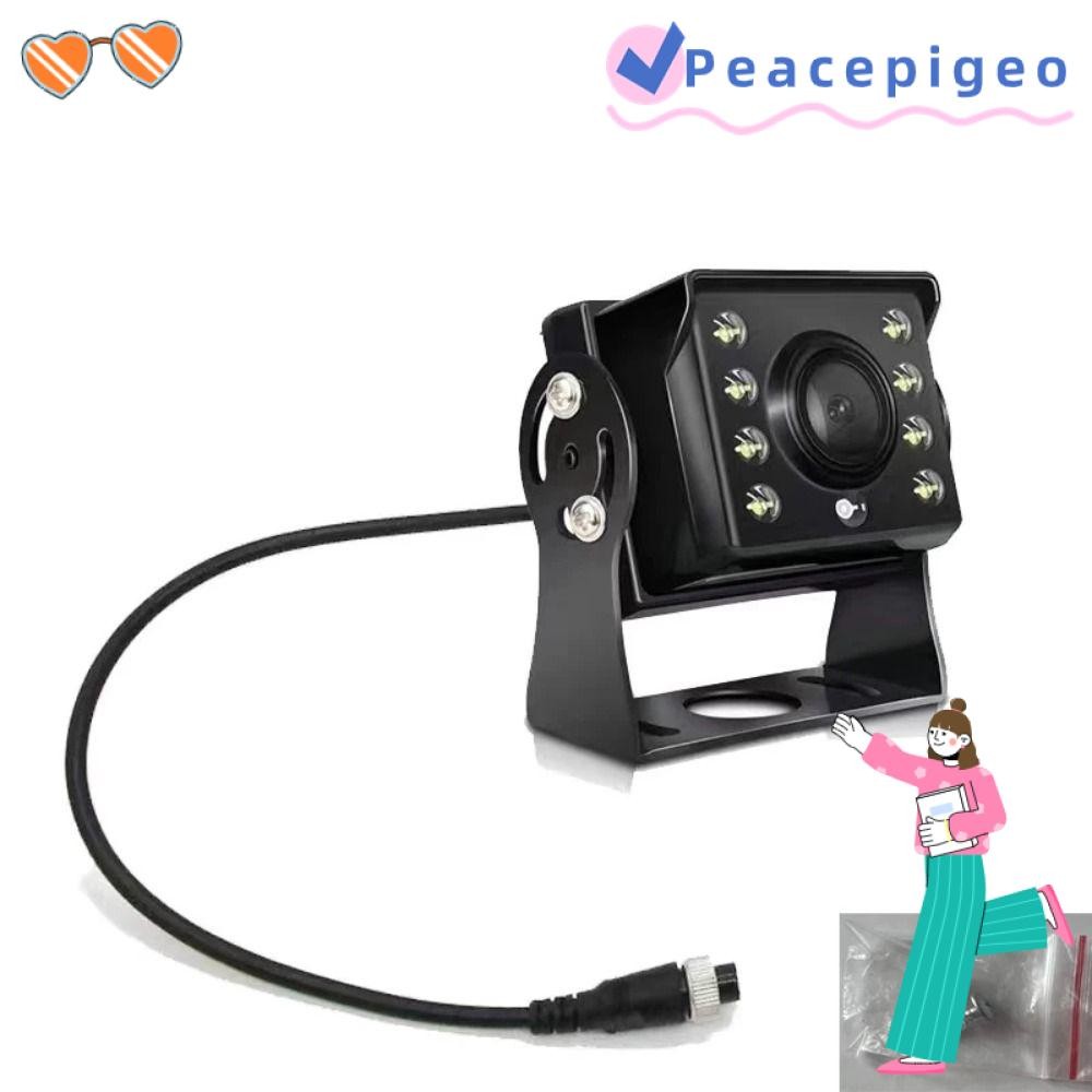 กล้องมองหลังรถบรรทุก PEACEPIGEO, การตรวจสอบกล้องถอยหลัง 12-24V กันน้ํา, CCD 170° Hd Bus Night ...