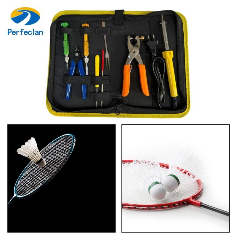 Perfeclan เริ่มต้น Stringing Clamp ชุดเครื่องมือไม้แบดมินตันคีมสําหรับเทนนิส Racquet | Shopee ...