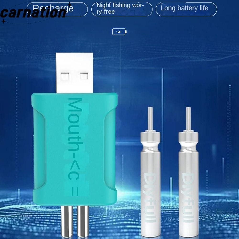 Carnation แบตเตอรี่ลอยตกปลา, ทุ่นไฟฟ้า Tackle 2 หลุม USB Charger, Hot Lake River Luminous Bobber ...