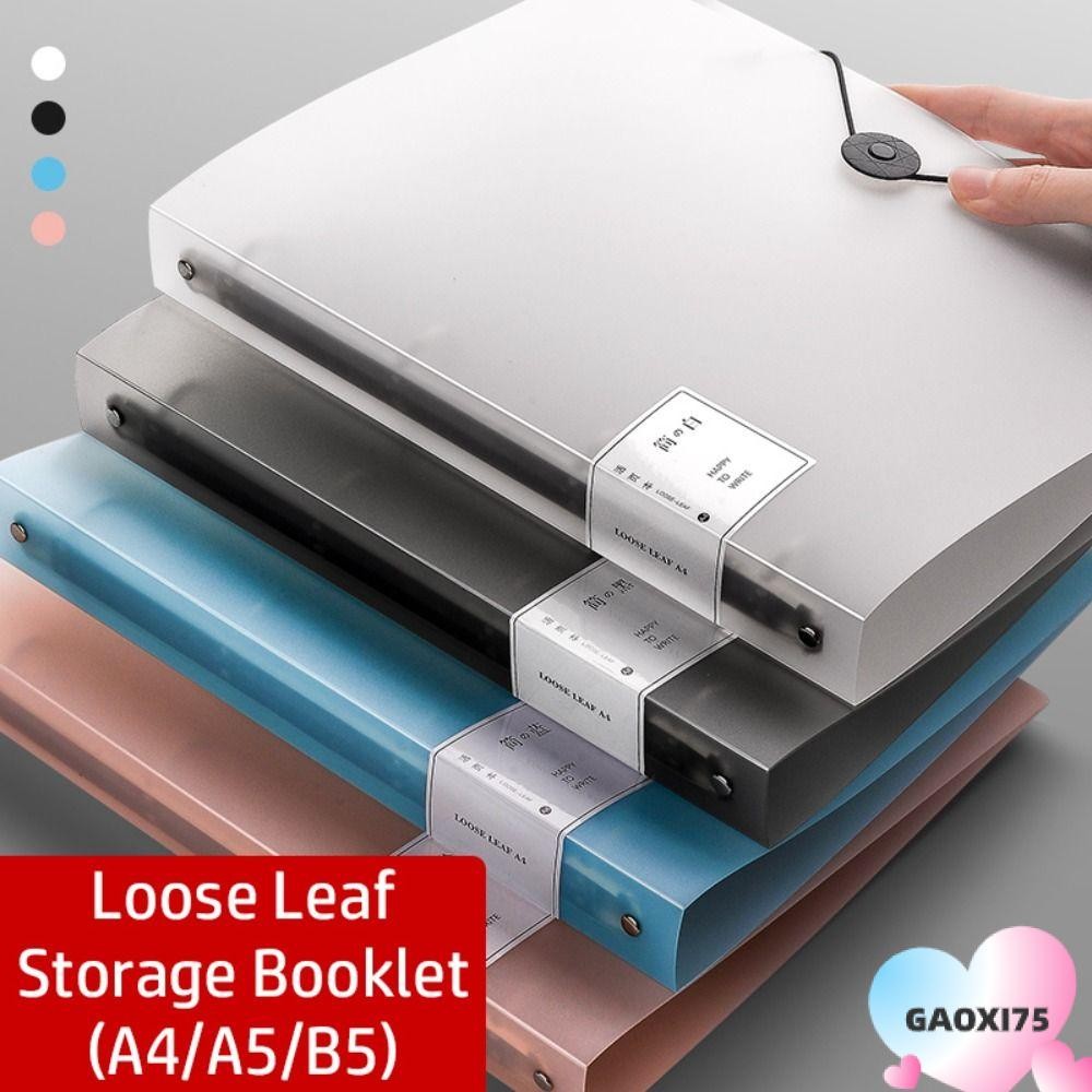 Gaoxi75 หนังสือเล่มเล็กกันฝุ่น A4/A5/B5 Binder Family ID Storage Bag, Practical PP Loose Leaf ...