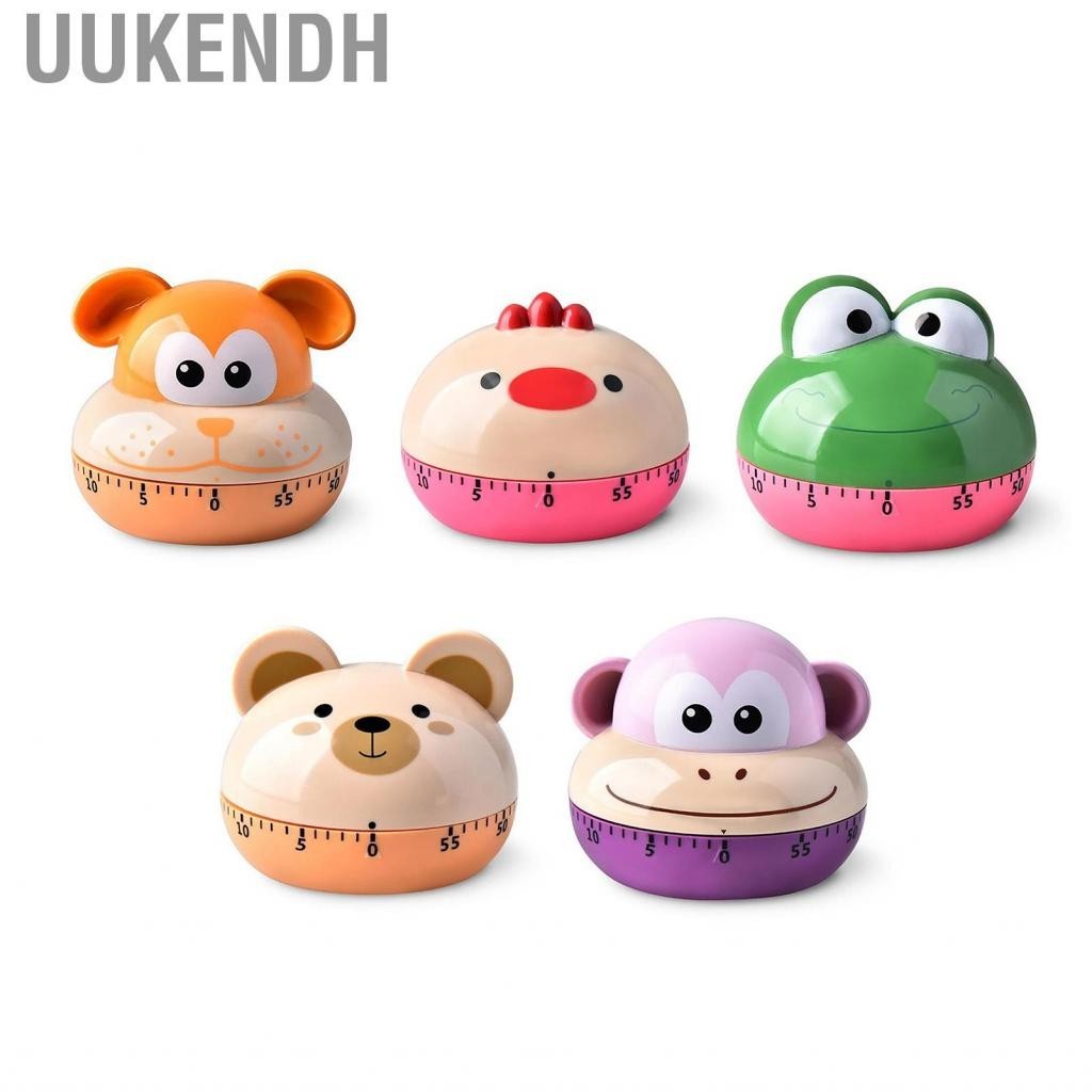Uukendh Cute Kitchen Timers Mechanical Easy To Use Cartoon Animal Shape ...