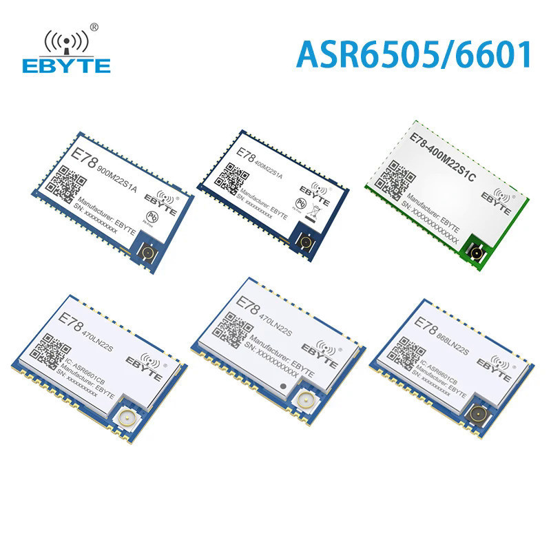 ASR6601 ASR6505 LoRaWan LoRa Module EBYTE E78 Series 400M/900M Long Communication Soc IPEX/Stamp ...