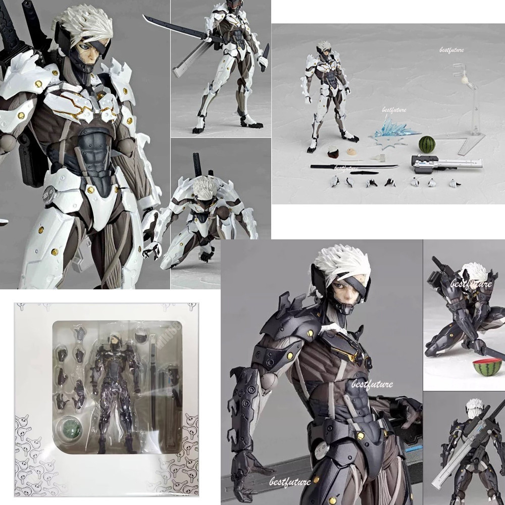 เกียร ์ โลหะ Rising Revengeance Action Figure Raiden MGS KO Kaiyoda รุ ...