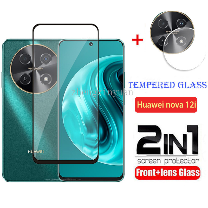 2in1 ป้องกันสําหรับ Huawei nova 13i 12i 12SE 12s 5G 4G 2024 ฟิล์มนิรภัยสําหรับ Nova13i Nova12i ...