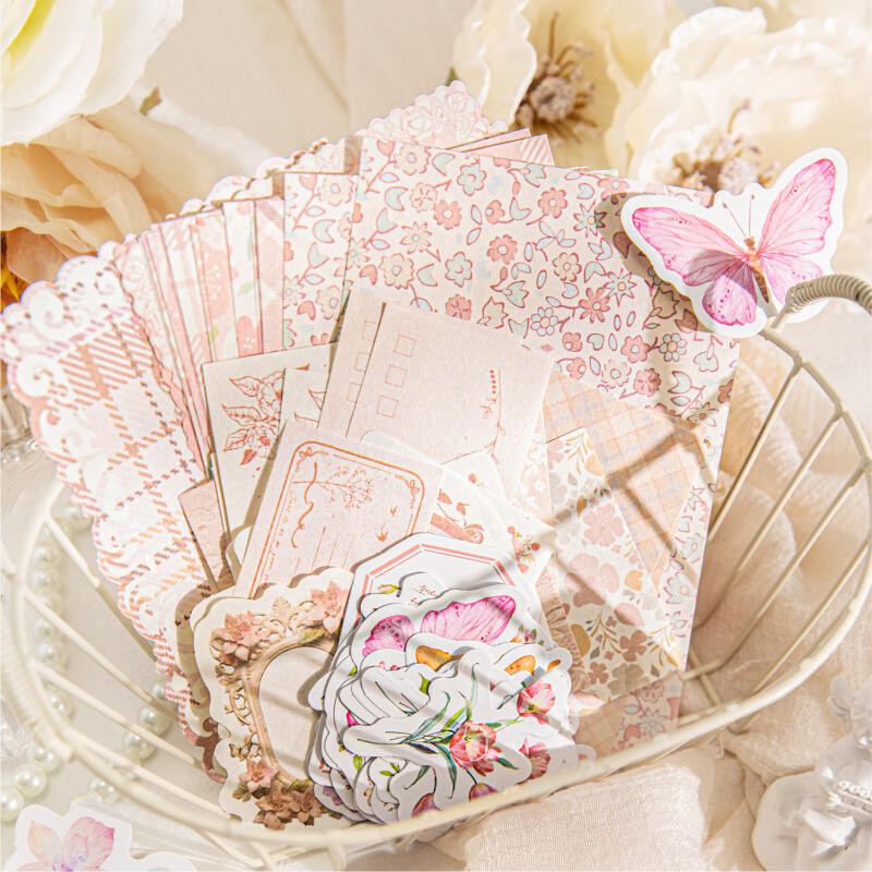 Enwei 100 ชิ ้ น [Flower Post Office Series ] Vintage Journal วัสดุ ...