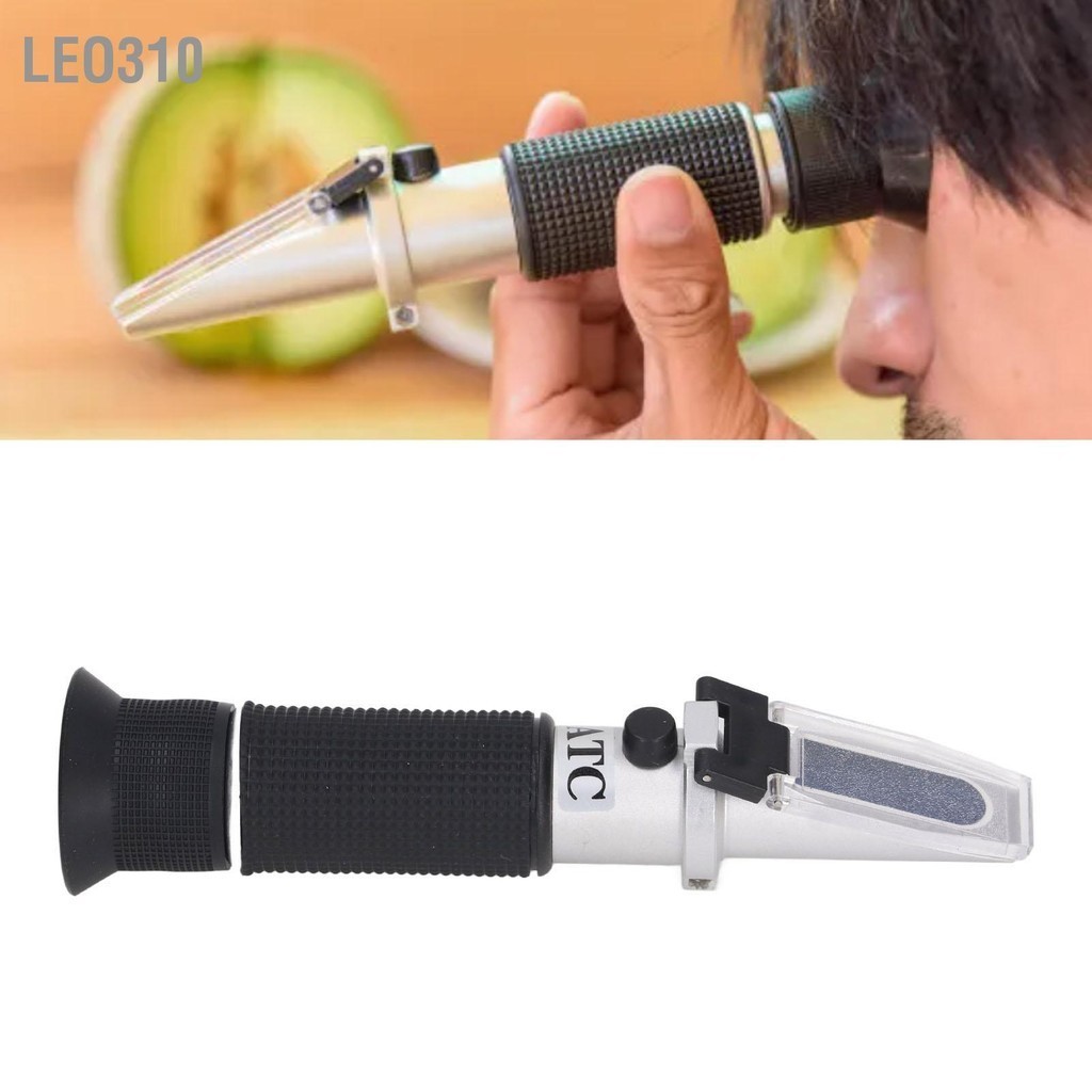 Leo310 0-32% Brix Meter เครื่องทดสอบ Refractometer แบบพกพา ATC Sugar ...