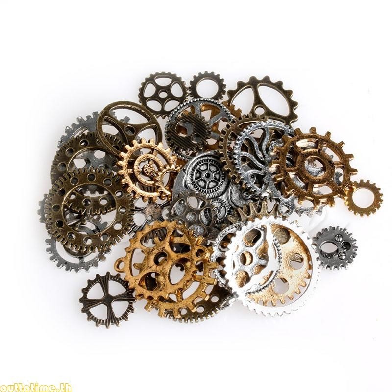 Time Mix Alloy Mechanical Steampunk Cogs Gears Pack DIY จี ้ เครื ่ อง ...