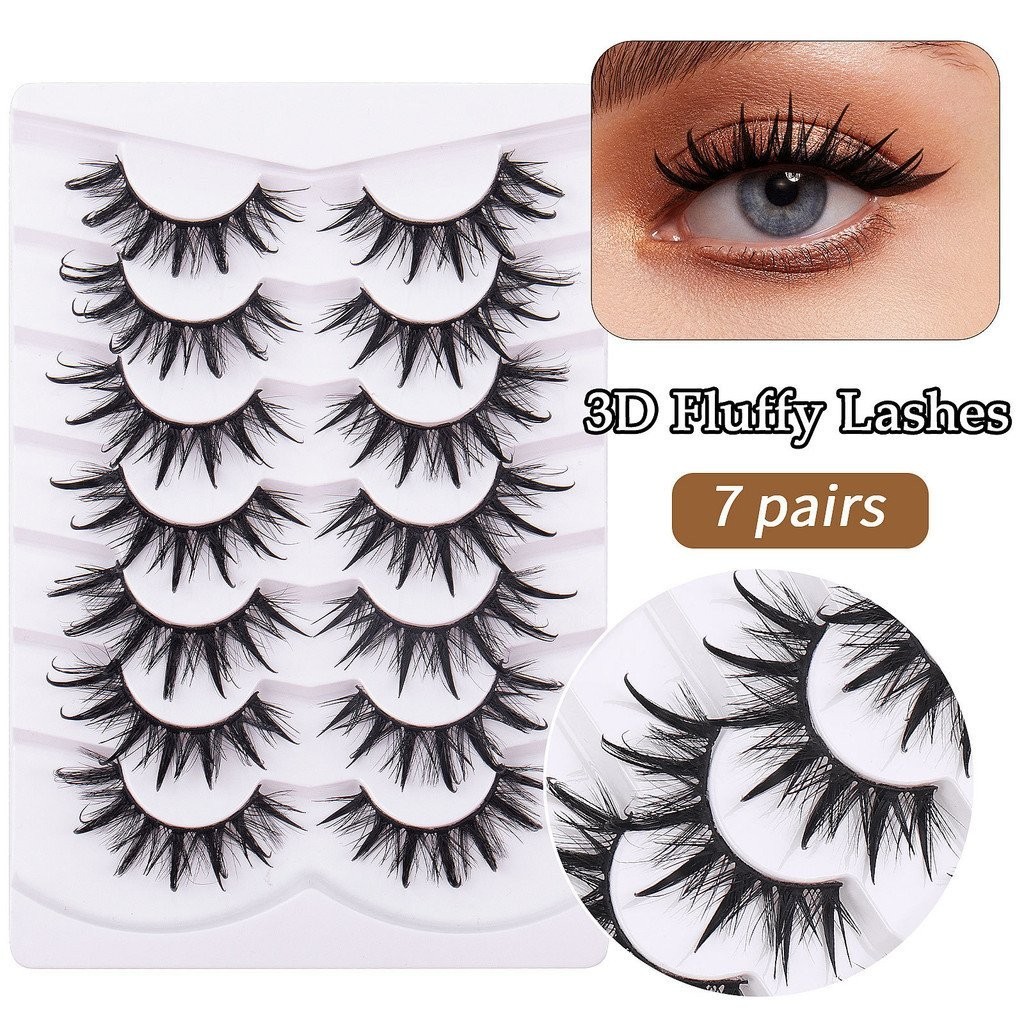 Sharp Eyelashes ขยายหนา Cluster กลีบรูปร่างขนตาการ์ตูนไทยขนตาปลอมเปียก ...
