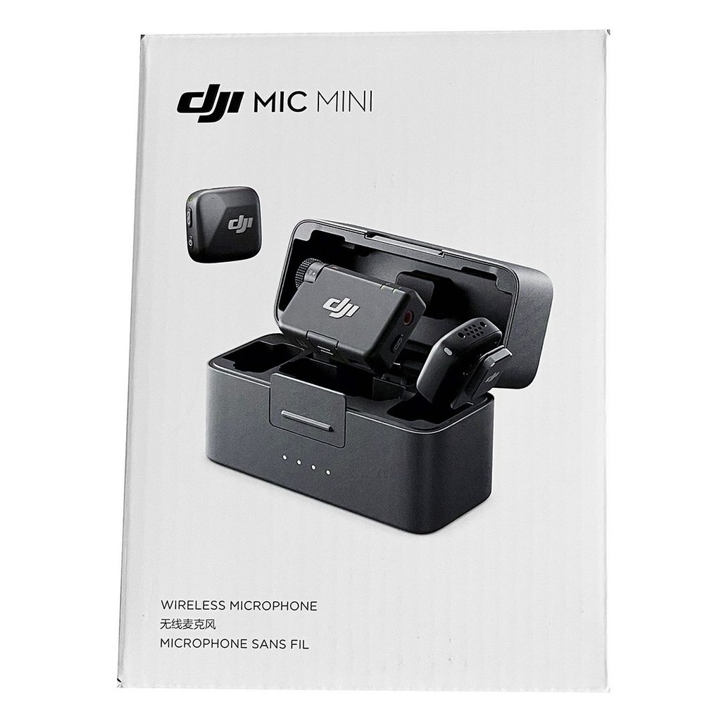 DJI Mic Mini (2 TX + 1 RX + Charging Case) Wireless Microphone System (Black), CP.RN.00000433.01 ...