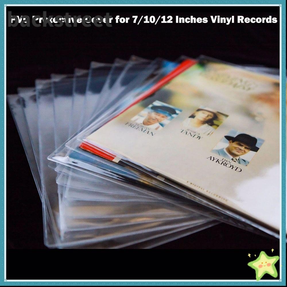 Backstage Vinyl Records Sleeve, 7/10/12 นิ้ว Resealable LP Record Cover ...