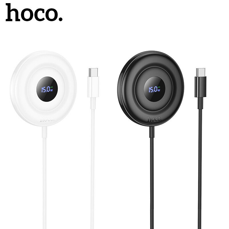Hoco CW61 แท่นชาร์จไร้สาย 2in1 สมาร์ทโฟน & หูฟังไร้สาย จ่ายไฟ 15W ระบบชาร์จ Qi Wireless Charger ...