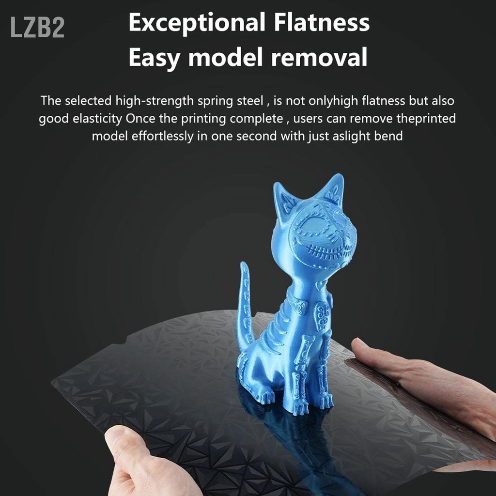 LZB2 พื้นผิว PEI และ Sleek PEO สร้างแผ่น 235x235 มม. เตียงเครื่องพิมพ์ 3D เหล็กสปริงสำหรับ ...