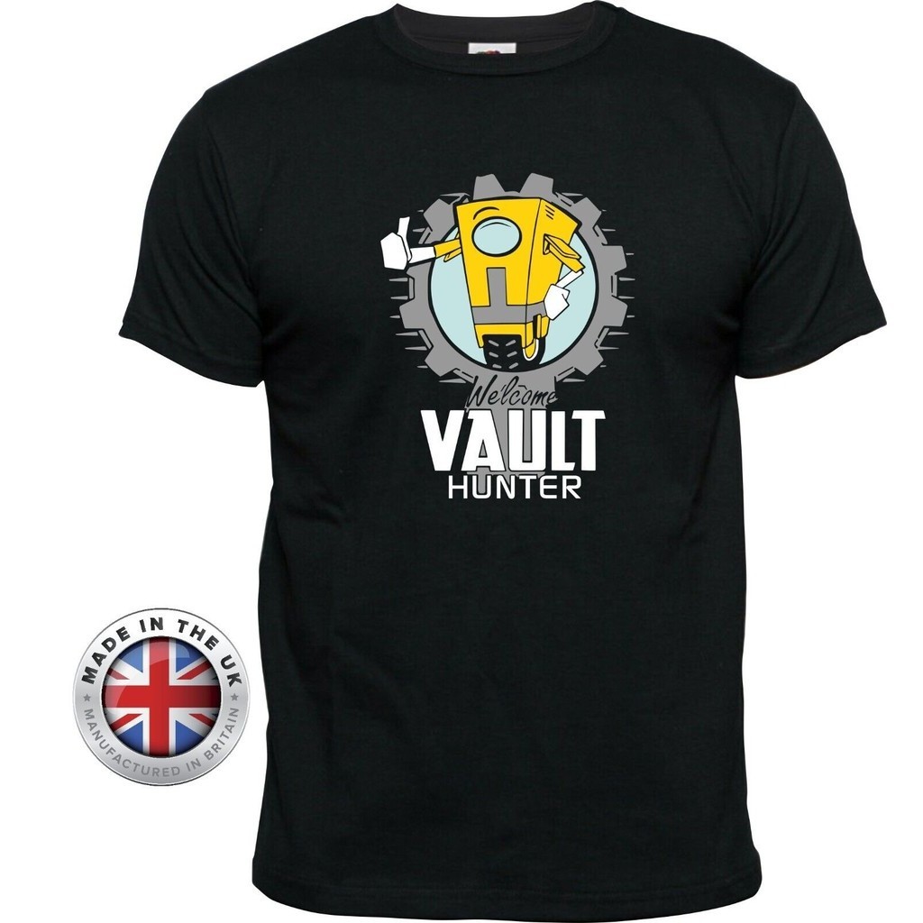 Borderlands T Shirt เสื้อยืด Claptrap Vault Hunter เสื้อยืด Unisex ...