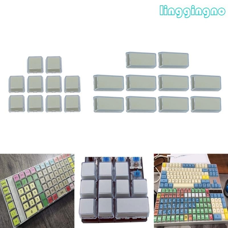 Rr 10 ชิ้น Double-layer Keycaps โปร่งใส Keycaps คลิปกระดาษที่ถอดออกได้ ...