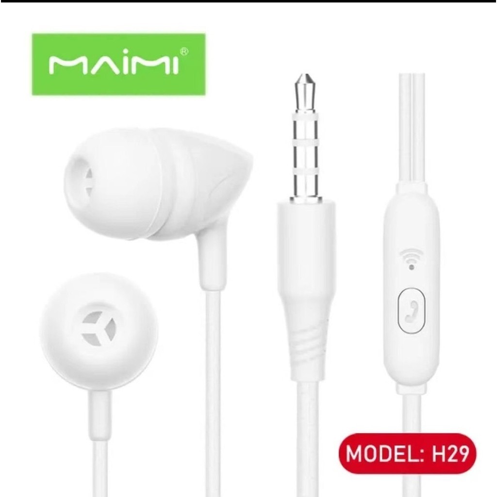 หูฟัง Stereo ยี่ห้อ Maimi รุ่น H29 แท้ เสียงดีมาก เบสหนัก แจ๊ค3.5MM ...