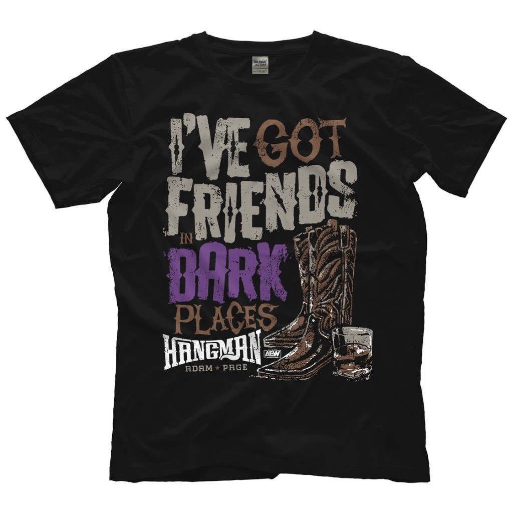 Hangman Adam Page - เสื ้ อยืด Friends In Dark Places Aew | Shopee Thailand