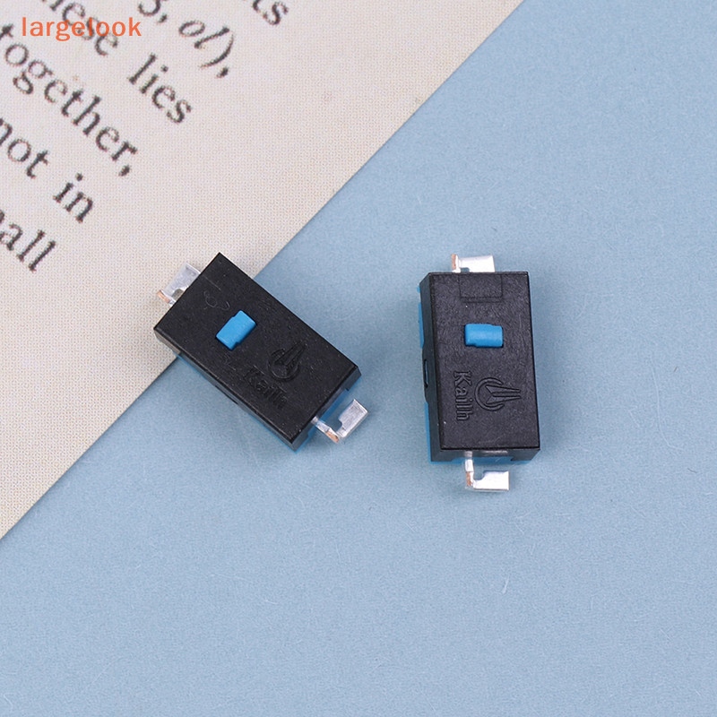 [largelook] 2 ชิ้น Blue dot มินิเมาส์สองขาไมโครสวิตช์สําหรับ M905 ด้านข้างคีย์ G502 G603 GPW ...