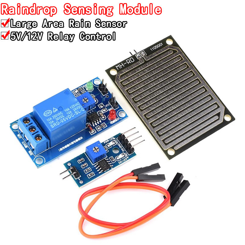 Snow Raindrops Detection sensor module Rain Weather module ความชื้น ... Snow Raindrops Detection sensor module Rain Weather module ความชื้น ...