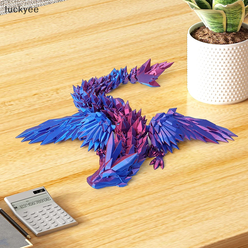 Luckyee 3D พิมพ์ Feilong เครื่องประดับห้องนั่งเล่น Multi-jointed ...