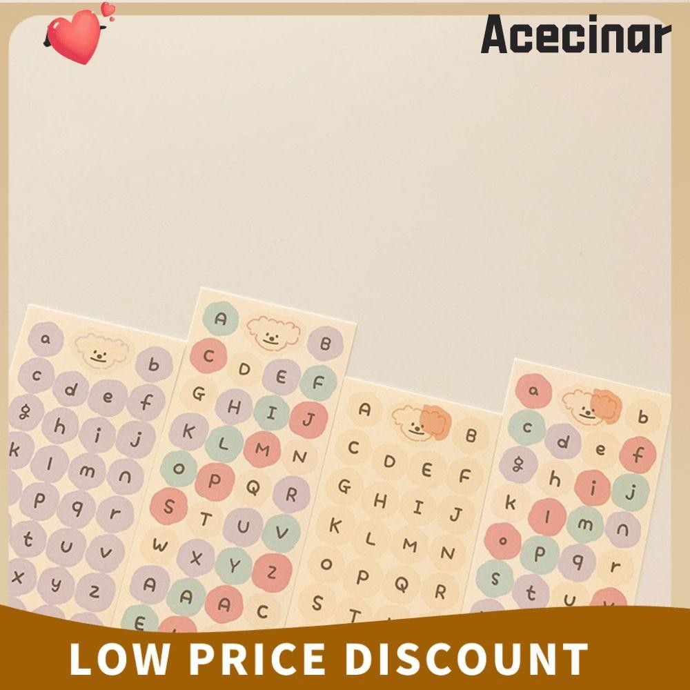 Acecinar สติ ๊ กเกอร ์ ตัวอักษร Coloful Journal Diary Ablum DIY Self ...