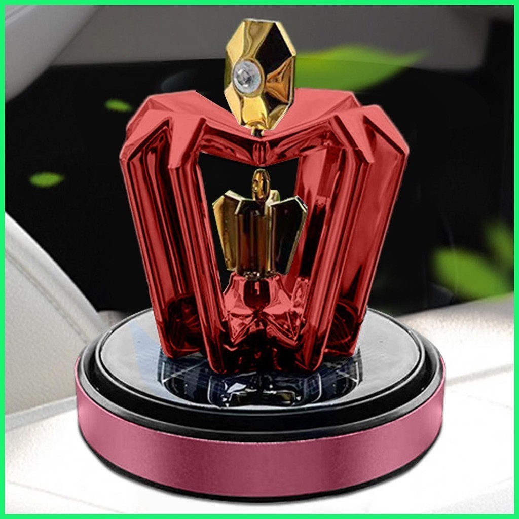 รถ Aromatherapy Diffuser พลังงานแสงอาทิตย์หมุน Crown รถ Diffuser Long ...