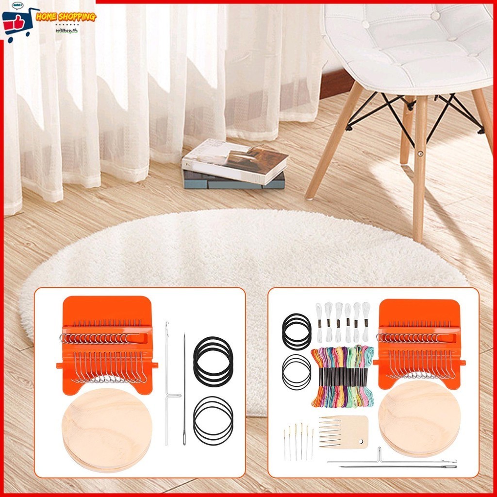 Darning Loom Kit 14 Hooks Darning Mini Loom Machine Portable Mini ... Darning Loom Kit 14 Hooks Darning Mini Loom Machine Portable Mini ...
