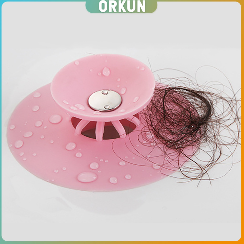 Orkun จุกปิดท่อ ที่ปิดท่อน้ำทิ้ง กรองเส้นผม ป้องกันท่ออุดตัน ฝาปิดท่อ ...