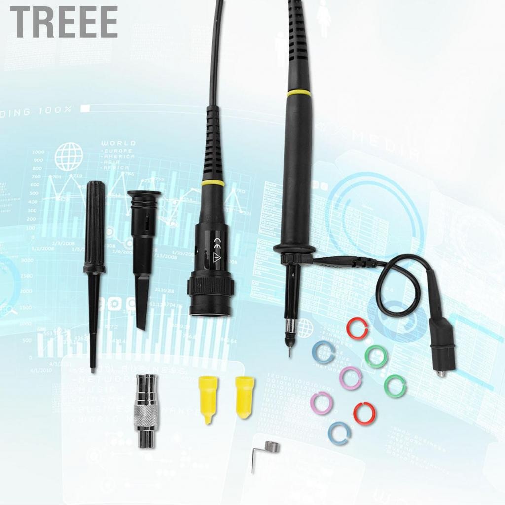 Treee P4250 ชุดหัวโพรบ Oscilloscope 100: 1 2kV 250MHz คลิป BNC Test ...