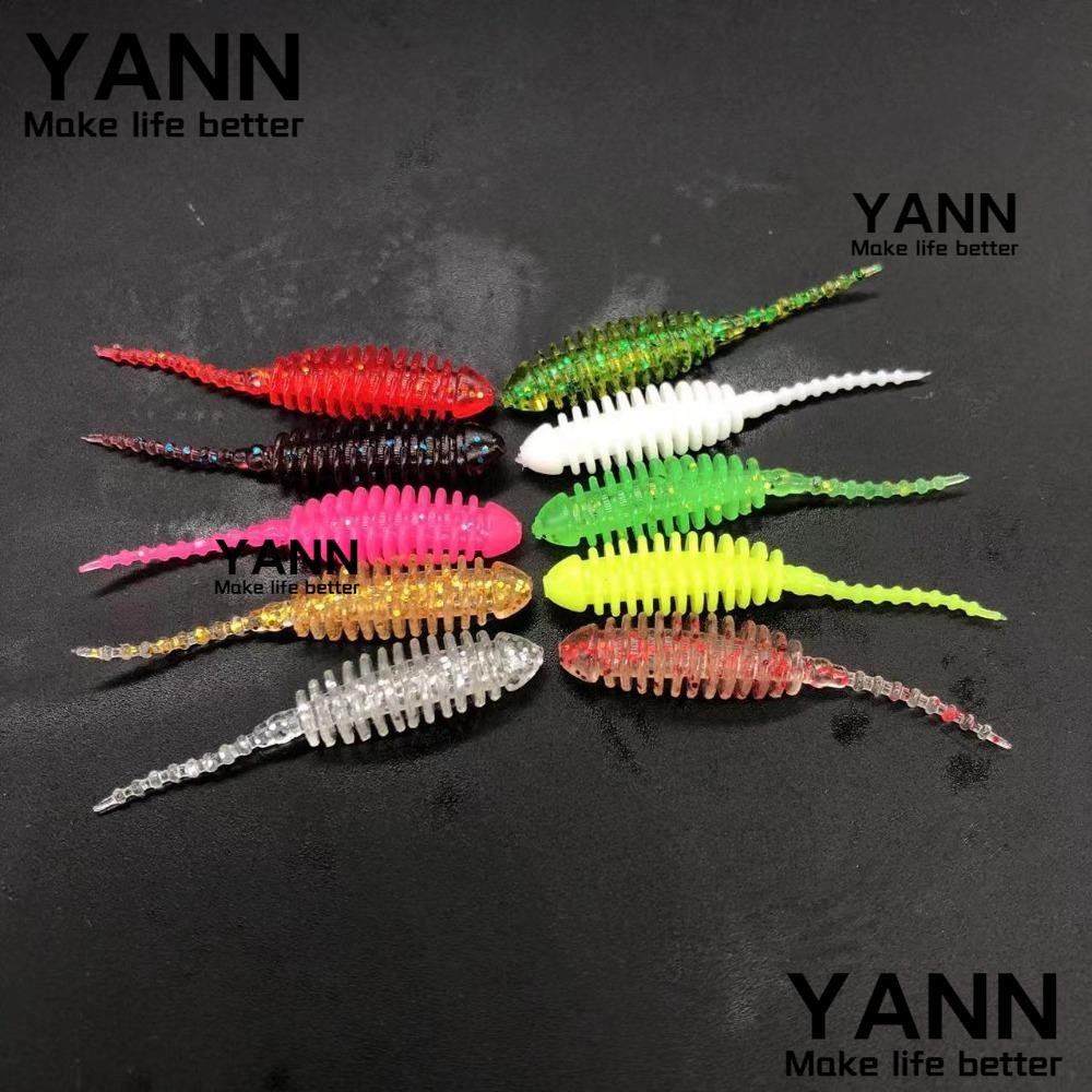 Yann1 100PCS Fishing Jig Lure, PVC 3.5 ซม./0.3g Fishing Soft Lures ...