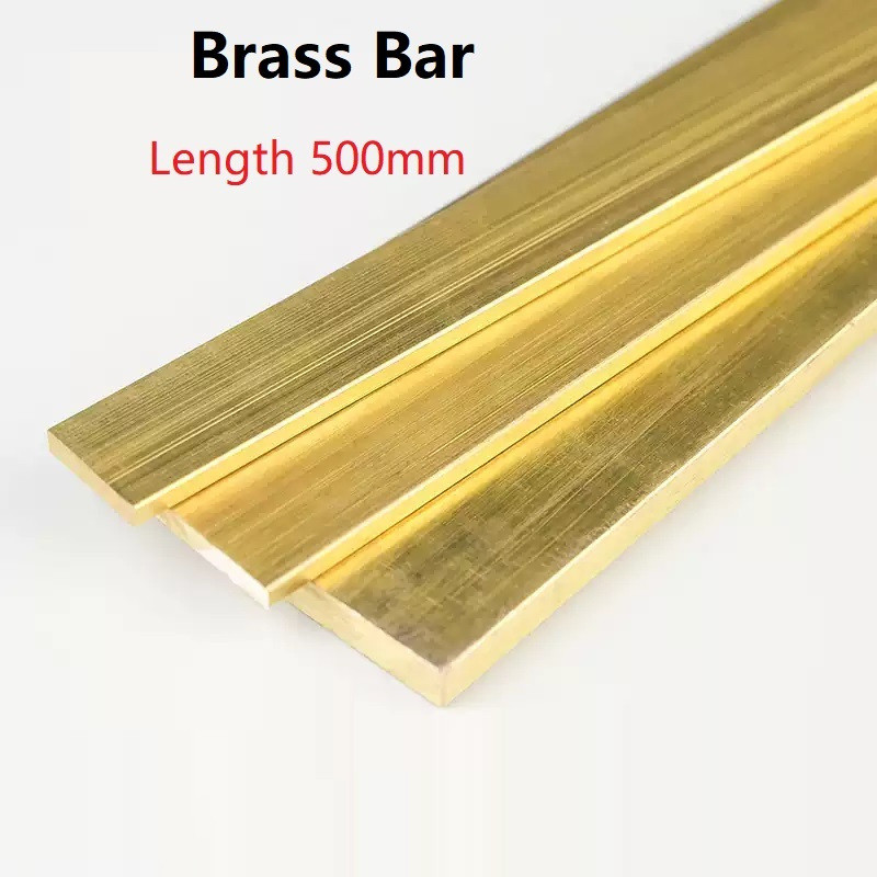Length 500mm H59 Brass Flat Bar Plate Stripมิลลิเมตรชม.ทองเหลืองแบนบาร์ ...