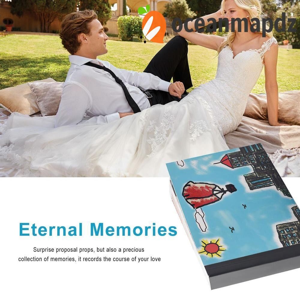 Oceanmapdz คําสารภาพการ์ตูน FlipBook, โรแมนติกซ่อนแหวนสร้อยคอมือพลิก ...