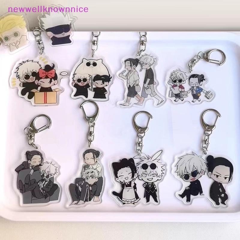 Newwellknownnice การ์ตูนอะนิเมะ Jujutsu Kaisen รูปพวงกุญแจอะคริลิค Gojo ...