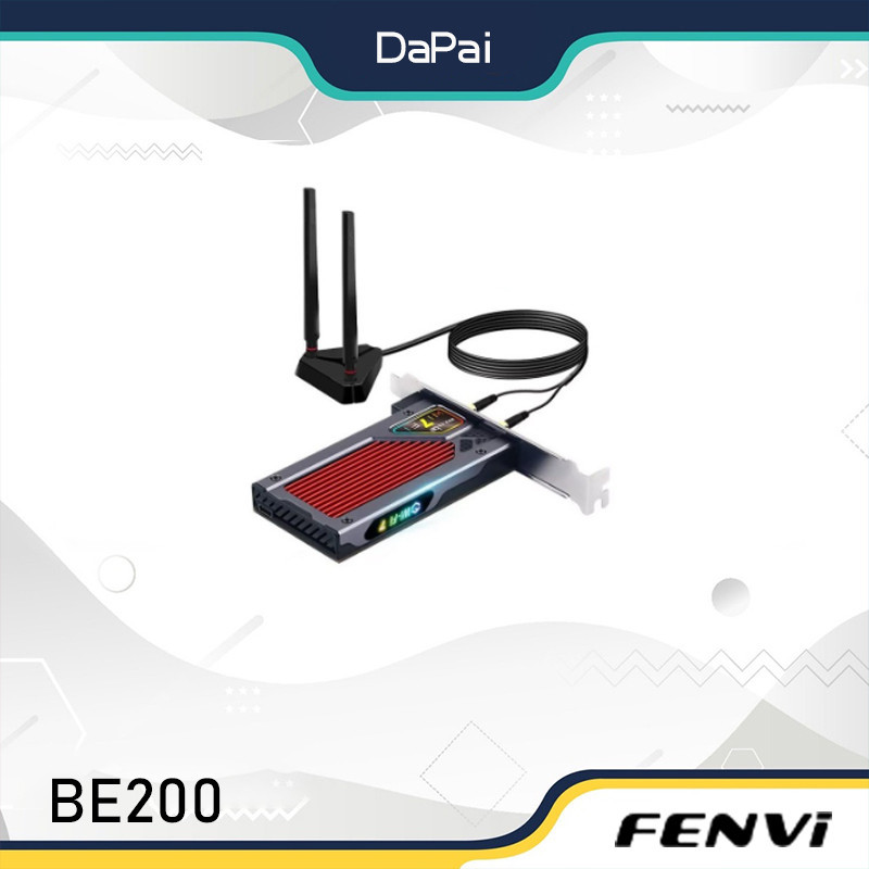 การ์ด Wifi Fenvi FV-BE8800RGB Wifi 7 Intel BE200 Tri-Band 8774Mbps BT5 ...
