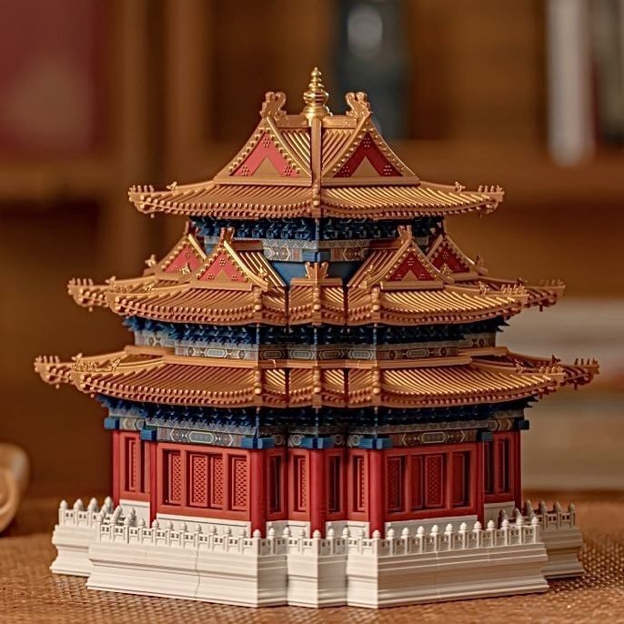 จีน Forbidden City Building Blocks ใช ้ งานร ่ วมกับ Lego มุมอาคารบล ็ ...