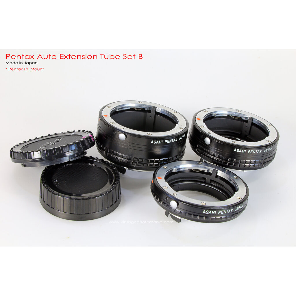 Pentax Auto Extension Tube Set B สำหรับเลนส์ Pentax PK Mount | Shopee ...