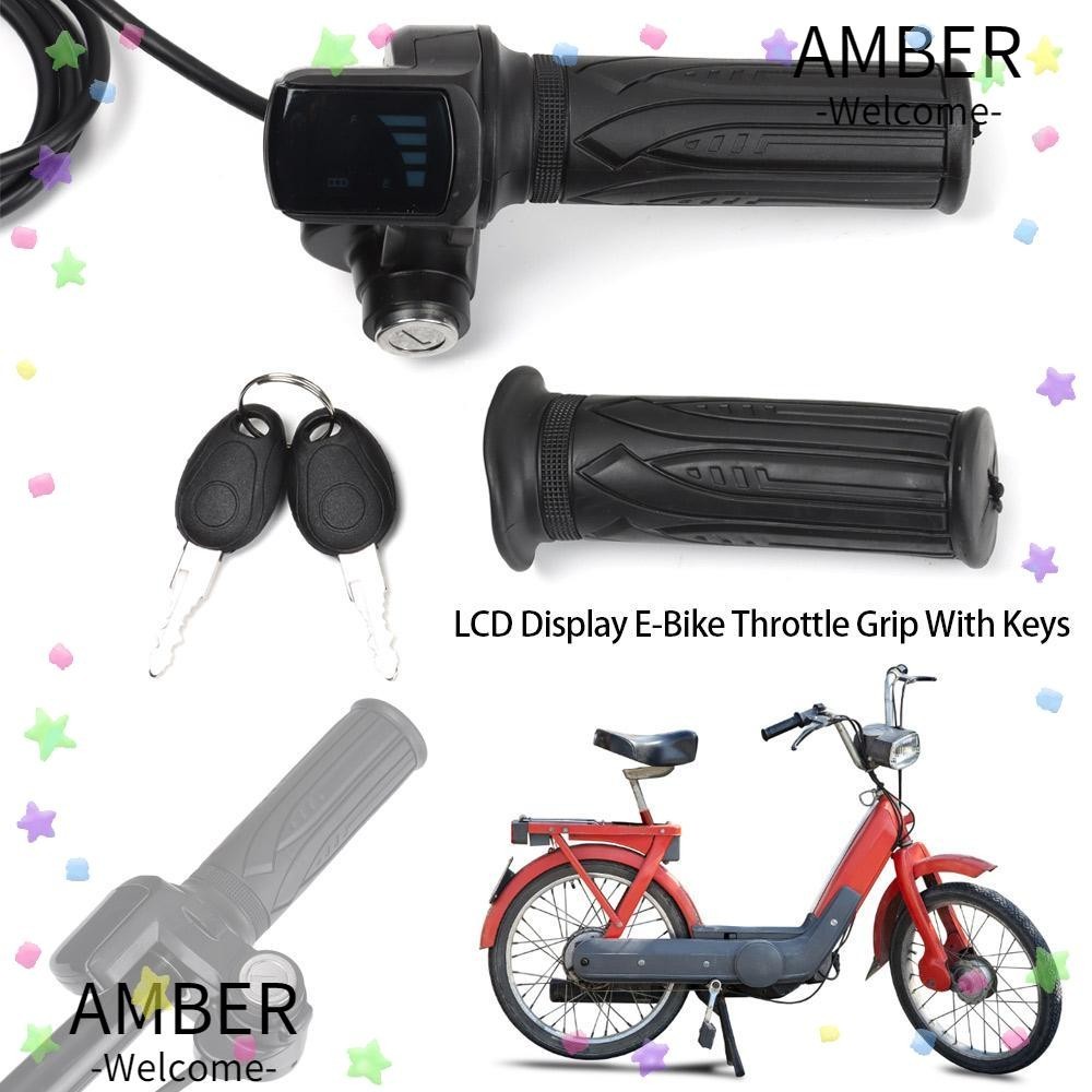 Amber E-Bike เครื่องมือจับคันเร่งอุปกรณ์เสริมกระชับที่จับสกู๊ตเตอร์จอ ...
