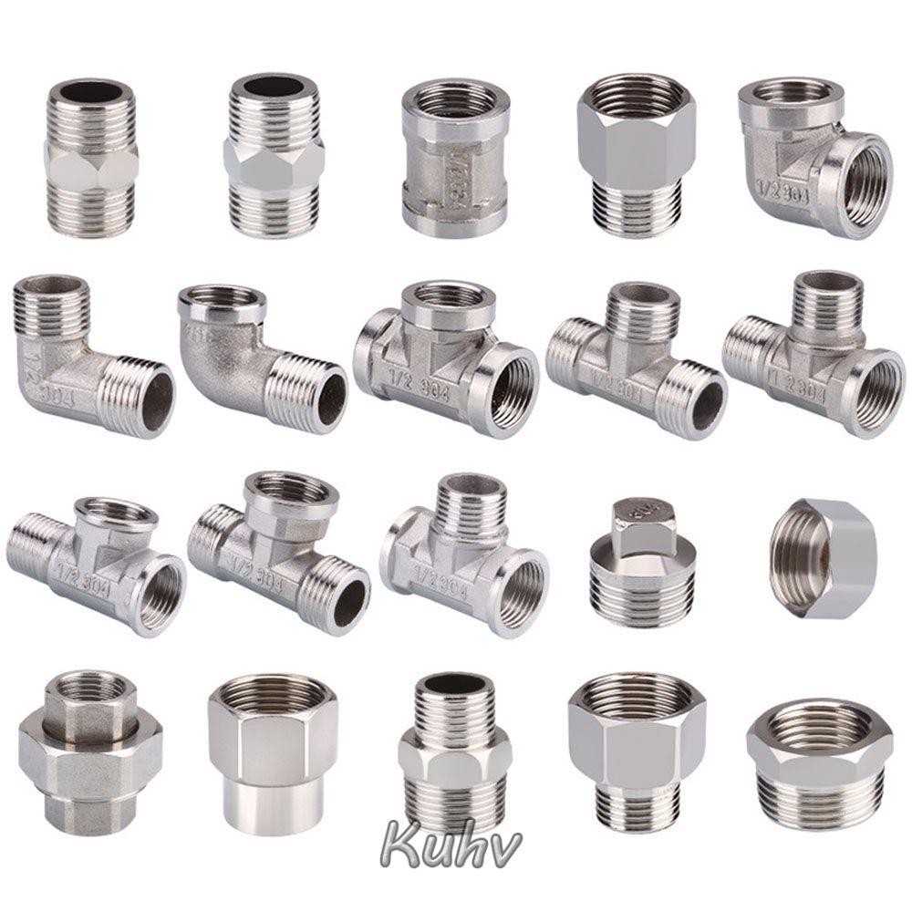 Kuhv อุปกรณ์ท่อ หญิง-ชาย สแตนเลส ข้อศอก ภายใน ก้น ข้อต่อ ฮาร์ดแวร์ ...