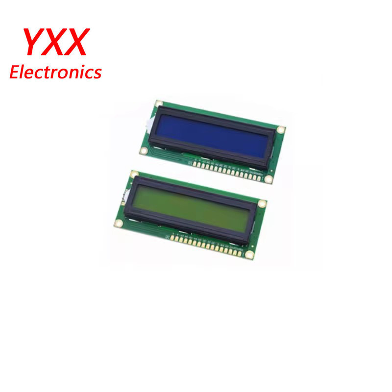 Lcd1602 หน้าจอสีฟ้าหน้าจอสีเขียวพร้อมไฟแบ็คไลท์จอแสดงผล LCD 1602A-5V ...