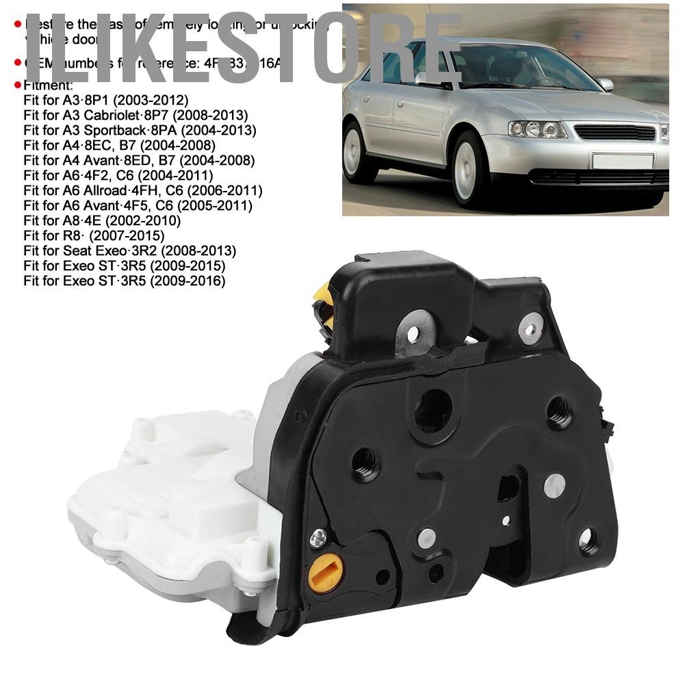 Ilikestore สลักประตู Actuator 4F1837016A ด้านหน้าขวากลไกล็อคอุปกรณ์เสริม Fit สำหรับ A3 A4 A6 A8 ...