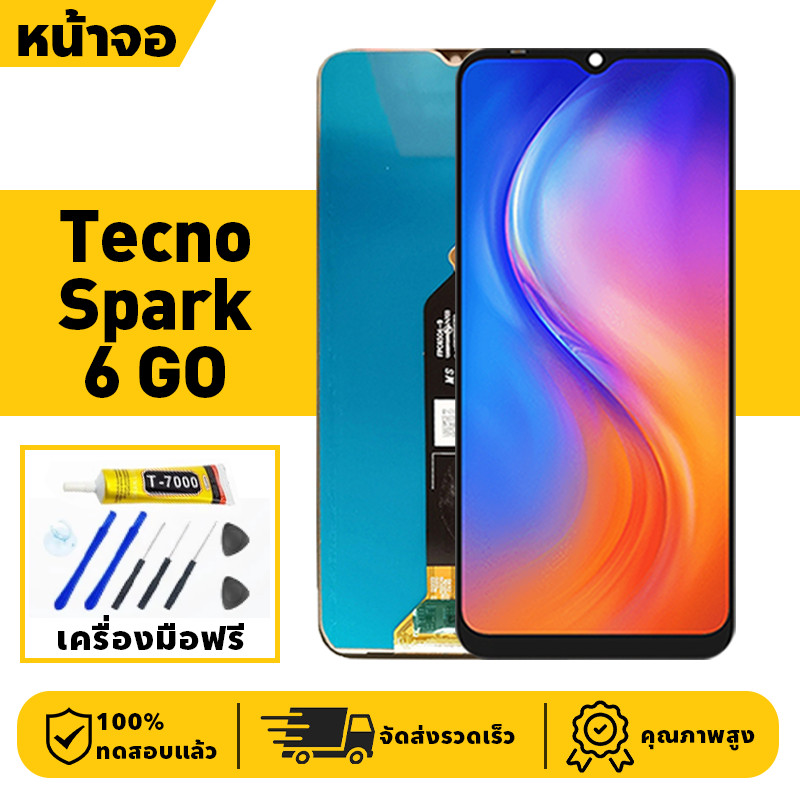 หน้าจอ LCD จอ+ทัช Tecno Spark 6 GO Lcd Display ผ่านการทดสอบ 100% จอ ...