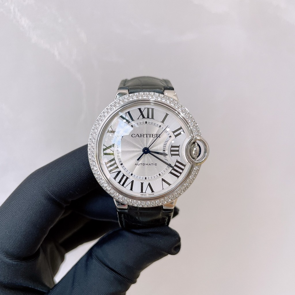 Cartier Cartier Blue Balloon Stainless Steel Diamond 36 นาฬิกา ...
