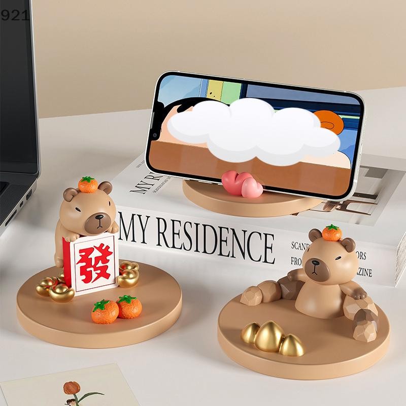 Nuanuaa Resin Capybara Phone Stand Anti-slip Multi-functional Capybara ...